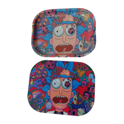 Bandeja con tapa imantada Rick and Morty 18cm - Karma Positivo